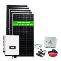 China Complete 30000w Grid Connected Photovoltaic Solar Energy System 30KW Rooftop Grid Tie on Grid Solar Power System for sale