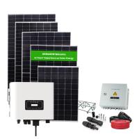 China Complete 30000w Grid Connected Photovoltaic Solar Energy System 30KW Rooftop Grid Tie on Grid Solar Power System for sale
