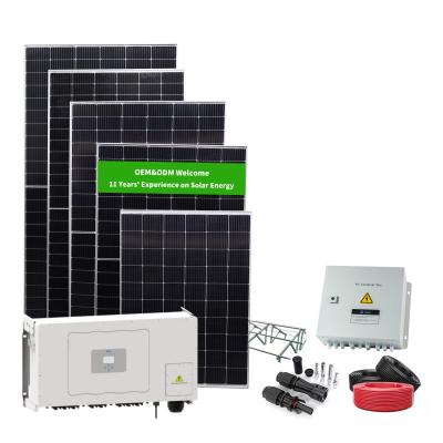 China On Gried Tie 100KW 1MW 50MW PV Module Generator Station Solar Power Plant Price List Solar Inverter Power System for sale