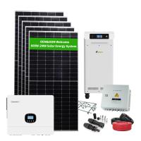 China Deye Growatt Off-grid PV Inverter Solar Power System With Lipefo4 Battery 12kw 12kva Off Grid Solar Panels System for Home Use for sale