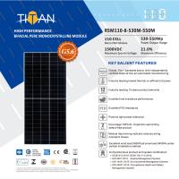 China Tier 1 Brand 25 Year Warranty Pv Modules Risen Solar Panel 530W-550W  110cell PERC Mono Pv Panel (RSM110-8-530M-550M) for sale