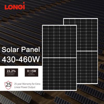 China EU Warehouse in Stock  Buy Solar Panels Kit  LONGi Pv Power Panels 400w-450w  Panel Solar Cell Mono Price 440 Watt for sale