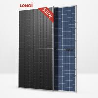 China DJSC Longi Solar 540w 166mm Solar Panel 445 Watt 450W 460W 9bb Half Cell Mono Double Glass Solar Panel for sale