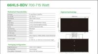 China Jinko 700 Watts 705 w 710 w BIFACIAL MODULE DUAL GLASS N-type Solar Panel for sale