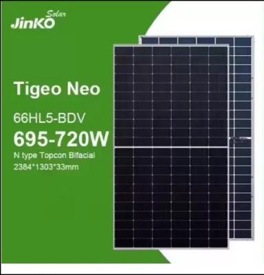 China Jinko 700 Watts 705 w 710 w BIFACIAL MODULE DUAL GLASS N-type Solar Panel for sale