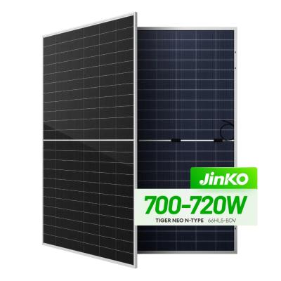 China JinKo N-type 66HL5-BDV  N Type Topcon Bifacial Module 700W 705W 710W  715W  720W  Dual Glass Bifacial Solar Panel for sale