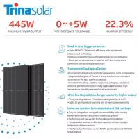 China Trina 700W 710W PV Module  Neg9rc.27 435Wp 440W 450W 420Watt Bifacial Double Glass Monocrystalline Solar Panels for sale