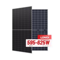 China Longi Solar Panel 600W 605W 610W 615W 620W 625W Half Cell Bifacial Solar Panels High-performance PV Modules LONGI Himo 7 for sale