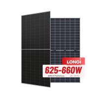 China Longi Himo 9 Solar Panels 630W 640W 635W 645W 650W 655W 660W Mono Bifacial Solar Panels N Type Paneles Solares for sale