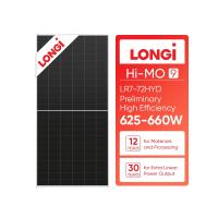 China Longi Himo 9 Solar Panels 630W 640W 635W 645W 650W 655W 660W Mono Bifacial Solar Panels N Type Paneles Solares for sale