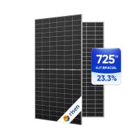 China Best Quality Risen 700Watt 710W 720W 730W MONO N Type HJT Bifacial Double Glass PV Module Solar Panel for sale