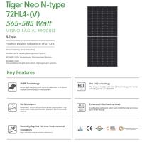 China Jinko Tiger Neo N-type Solar Panel 565W 575W 580W 585W Mono-facial Tiger Neo for sale