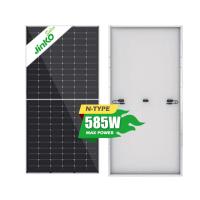China Jinko Type N Monofacial 585 Watts Solar Panels Jinko JKM580N-72HL4-V Solar Panels OEM Jinko Monofacial 580 W Solar Power Panels for sale