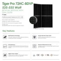 China Jinko 550 Watt 150 Cell Bifacial Solar Panel JKM545M-72HL4-BDVP 535w 540w 545w Dual Glass for sale