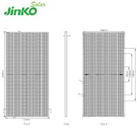 China Jinko 550 Watt 150 Cell Bifacial Solar Panel JKM545M-72HL4-BDVP 535w 540w 545w Dual Glass for sale