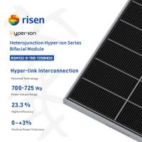 China Wholesale Price Risen N-Type 700W  710W 720W Bifacial HJT Mono Half Cut Cell Solar Panel with CE TUV Certification for sale