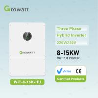 China Growatt Three Phase 48Vdc 8Kw 10Kw 12Kw 15 Kw Hybrid Solar Inverter With Mppt Charge Controller for sale