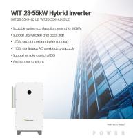 China Newest Growatt WIT 28-55K-HU/AU-US L2 28KW 35KW 40KW 55KW Hybrid Solar Inverter Commercial Storage Inverter for sale
