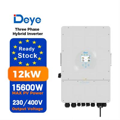 China Deye SUN-12K-SG02LP1-EU-AM3 12KW Hybrid Inverter Single Phase MPPT Controller Deye Hybrid Solar Power System for sale
