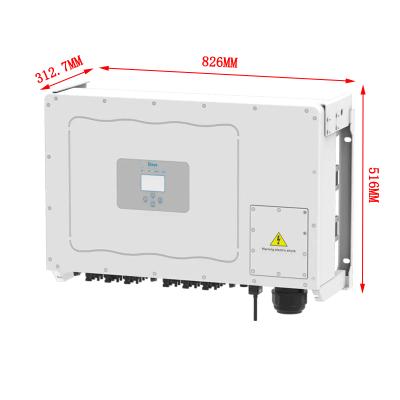 China Deye Inverter Power Solar Three 3 Phase Grid Tie 100KW on Grid Solar Inverter for Commercial and Industrial Use for sale
