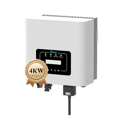 China Deye New SUN-4K-G04 P1-EU-AM1 4kW Single Phase 1 MPPT Solar Energy  4kW on Grid PV System String Inverter for sale