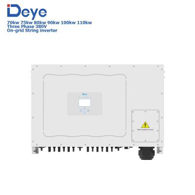 China Deye SUN-70/75/80/90/100/110K-G03 Three Phase String Inverter 70KW 75KW 80KW 90KW 100KW 110KW Solar Inverter for sale