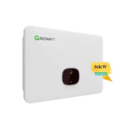 China Growatt Solar Energy System MID 36KTL3-X on Grid Commercial & Industrial PV Solar Inverter DC AC 36kw Grid Tie Inverter for sale