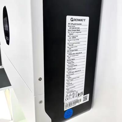 China CE TUV MARK Growatt Off Grid SPF 6000es Plus EU Stock 3.5kw 5kw Single Phase 6kw Solar Inverter for sale