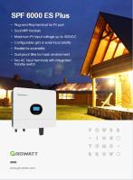 China Growatt 6Kw Off Grid Solar Inverter Spf 6000Es With 2 Mppt Trackers for sale