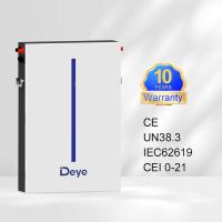 China Deye RW-M6.1 LiFePO4 51.2V 100Ah 120Ah 5.53KWH Energy Storage Wall-Mounted Solar System 6.14KWH Hv Battery From Deye Power for sale