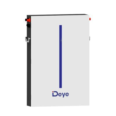 China Deye RW-M6.1 LiFePO4 51.2V 100Ah 120Ah 5.53KWH Energy Storage Wall-Mounted Solar System 6.14KWH Hv Battery From Deye Power for sale