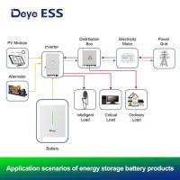 China Deye RW-F10.2 LiFePO4 Lithium Ion Energy Storage Battery Wall-Mounted Solar Power System with Lithium Batteries for sale