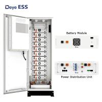 China Deye Lithium Battery 61.44kwh-360kwh High Voltage All in One Rack Mount LiFePO4 Battery for Solar Energy System for sale