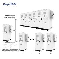China Deye Lithium Battery 61.44kwh-360kwh High Voltage All in One Rack Mount LiFePO4 Battery for Solar Energy System for sale