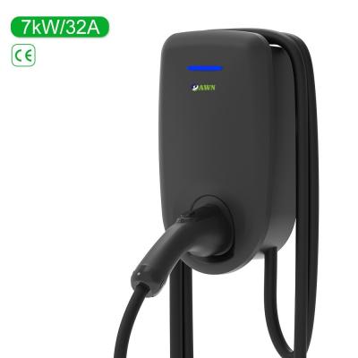 China Hot Sale 7KW 11KW 22KW Charging Pile AC Dual Gun Three-phase Portable AC EV DC Charger EV Charging Station for sale