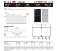 China Himo X10 LR7-72HVH Monocrystalline Solar Module 630W 640W 650W Perc Hot Sell for sale