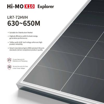 China Himo X10 LR7-72HVH Monocrystalline Solar Module 630W 640W 650W Perc Hot Sell for sale