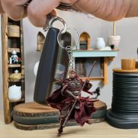 China Black Color Wukong Flat Keychain 2D Acrylic Pendant for Backpack Car Key Laptop Decor for sale