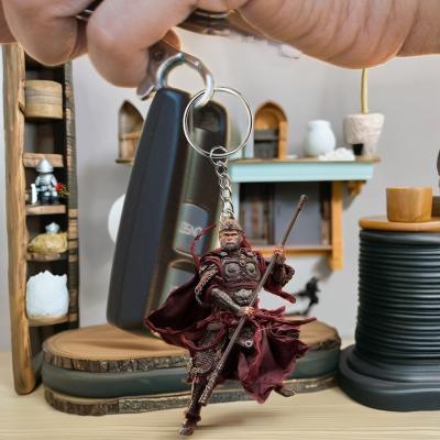 China Black Color Wukong Flat Keychain 2D Acrylic Pendant for Backpack Car Key Laptop Decor for sale