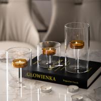 China Handmade Small Size Glass Jar Candle Holders for Romantic Atmosphere on Valentine's Day for sale