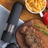 China Electric Pepper Grinder Set Sustainable Ceramic Mills for Home and Solid Seasonings for sale