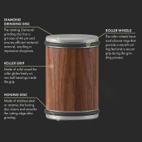 China Stocked Multifunctional Kitchen Accessory Kit Walnut Aluminium Alloy Magnetic Diamond for sale