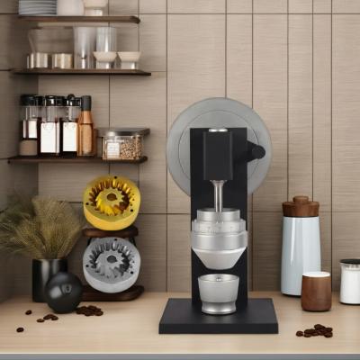 China White Aluminum Steel Burr Manual Coffee Grinder for Home kfj127 for sale