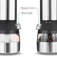 China Electric Stainless Steel Salt and Pepper Grinder for Kitchen Spice Grinding Mills Type for sale