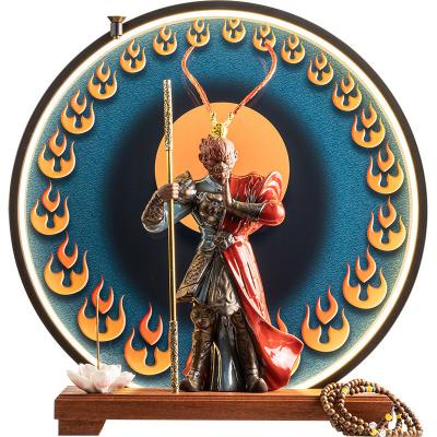 China 2024 Sun Wukong Black Myth Wukong LED Light Elegant Ceramic Incense Holder for Smelting for sale