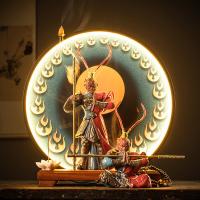 China Fiberglass Material Black Myth Wukong Ceramic LED Light Incense Burner for Anniversary for sale