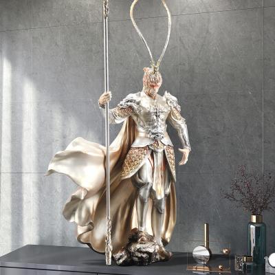 China Anniversary Monkey King Fights Buddha Black Mythology Wukong Golden Hoop Desktop Ornament for sale