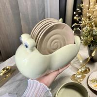 China Sustainable Household Ceramic Animal Design Tray for Home Hotel Restaurant and Weddings for sale