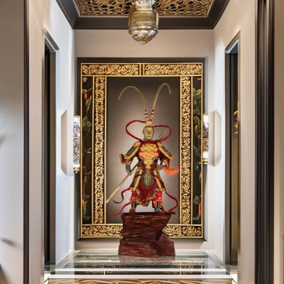 China Collectible Anniversary Sun Wukong Golden Hoop Resin Black Myth Monkey King 3D Figure for sale