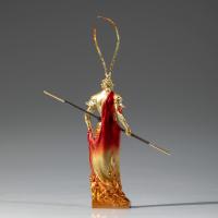 China Anniversary Occasions Customized Color 3D Resin Figure Collectible Metal Monkey King for sale